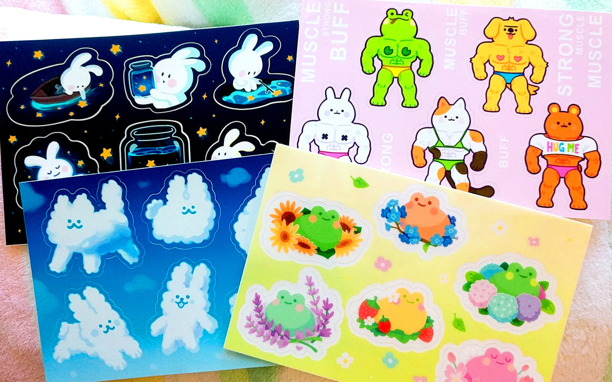 Vinyl Buff Friends Sticker Sheet – Giraffalope